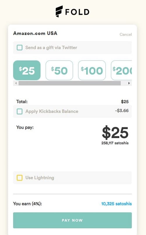 Fold Bitcoin Cashback App Review - get 20% back in sats - HodlHard.io