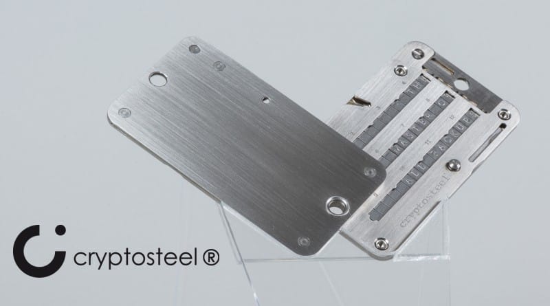 Cryptosteel Bitcoin Backup - protect your mnemonic seed - HodlHard.io